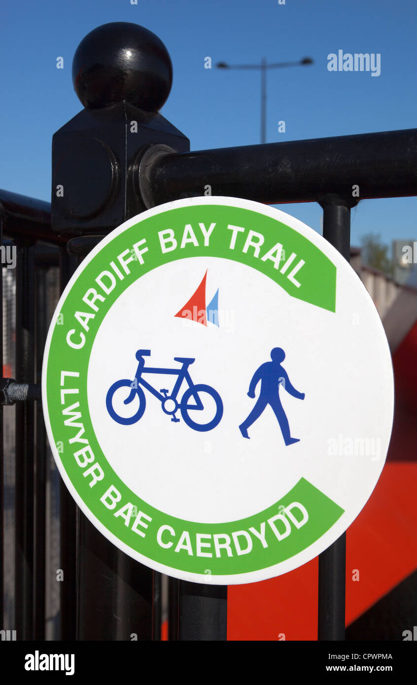 Cardiff bay sign hi-res stock photography and images - Alamy