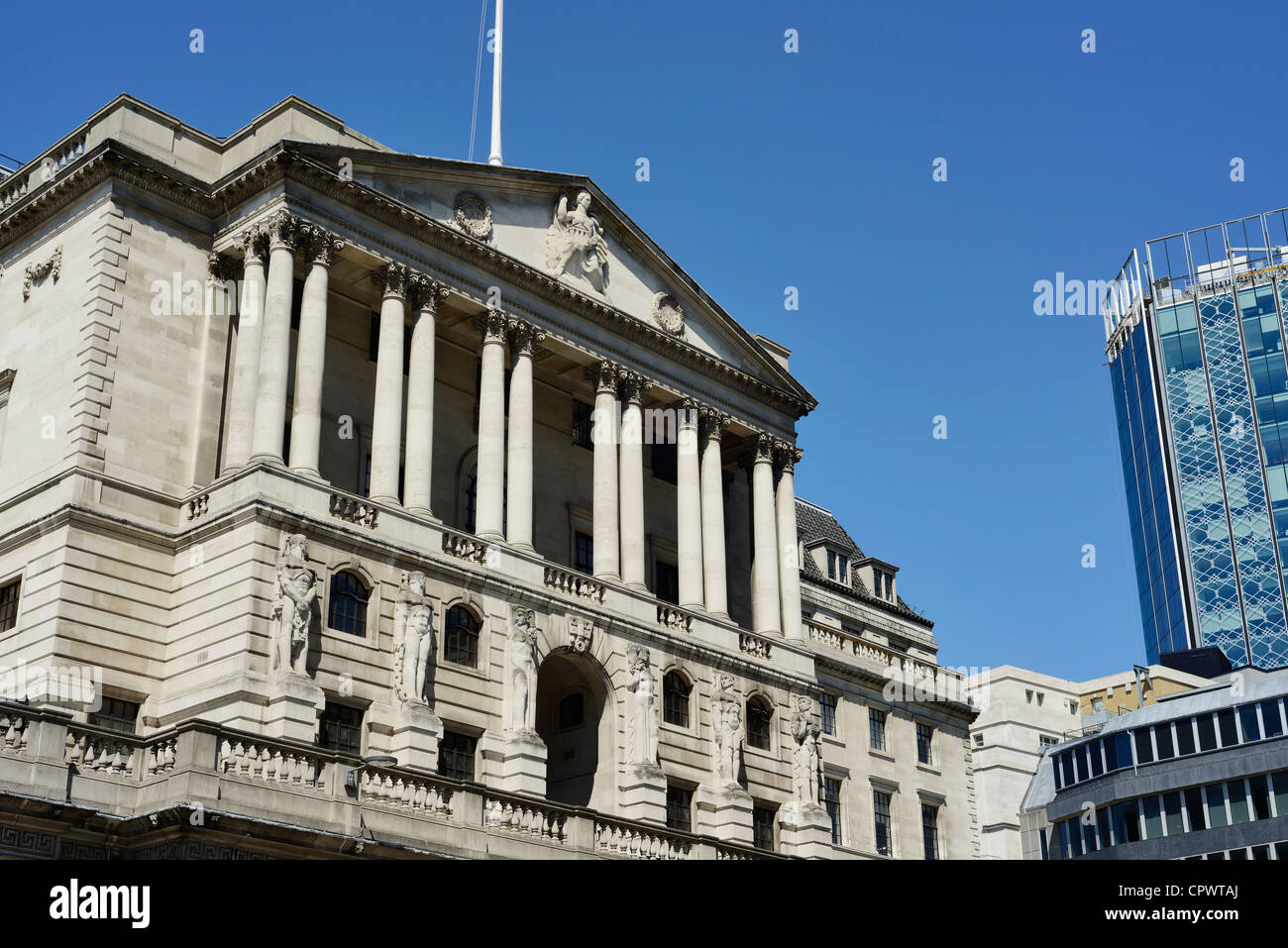 The Bank of England in The CIty of London Stock Photo - Alamy