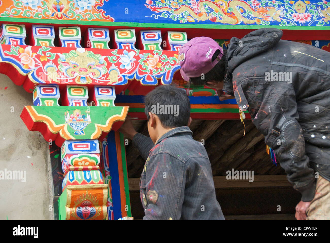 Tibetan design hi-res stock photography and images - Alamy
