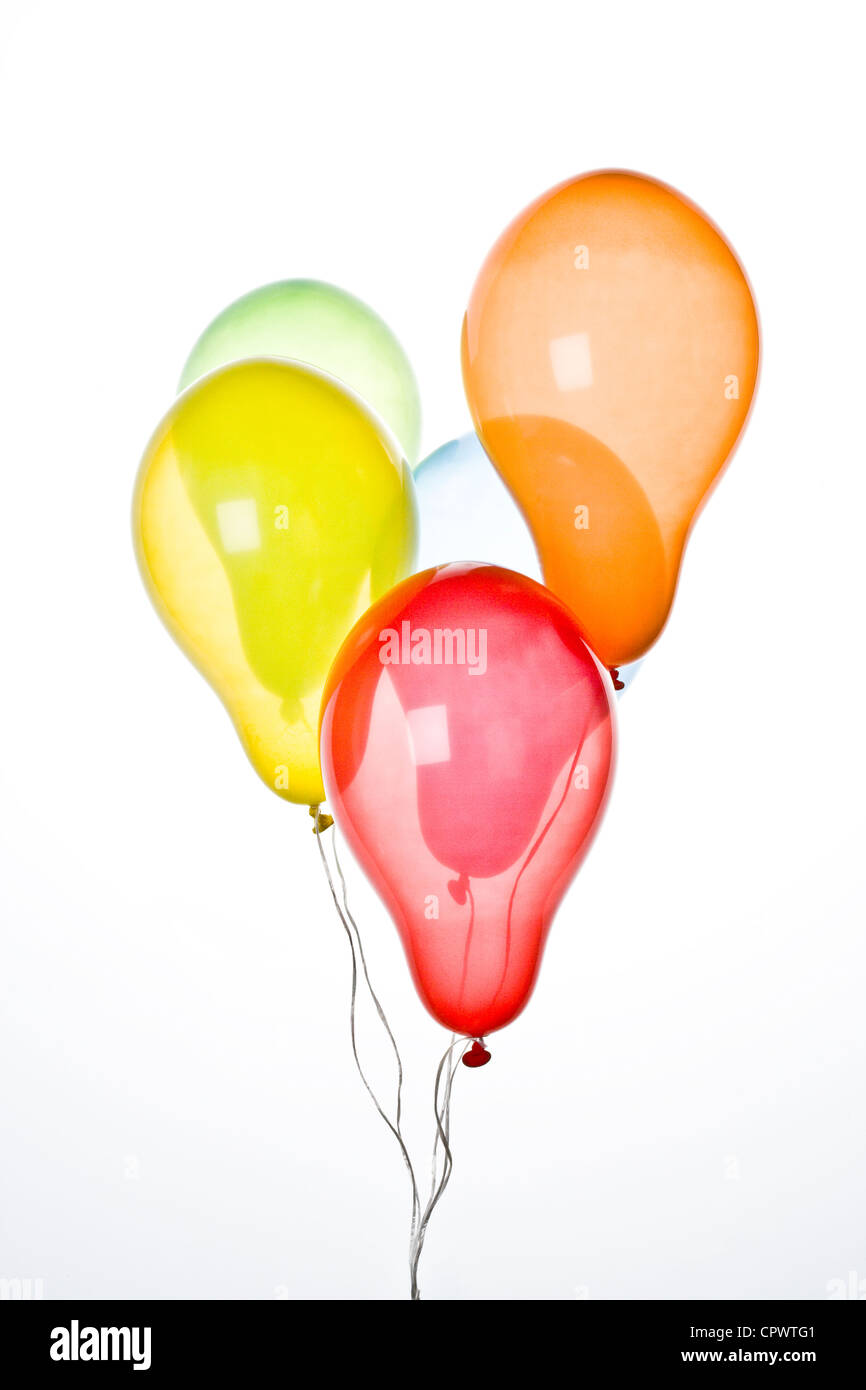 Orange Balloon With String