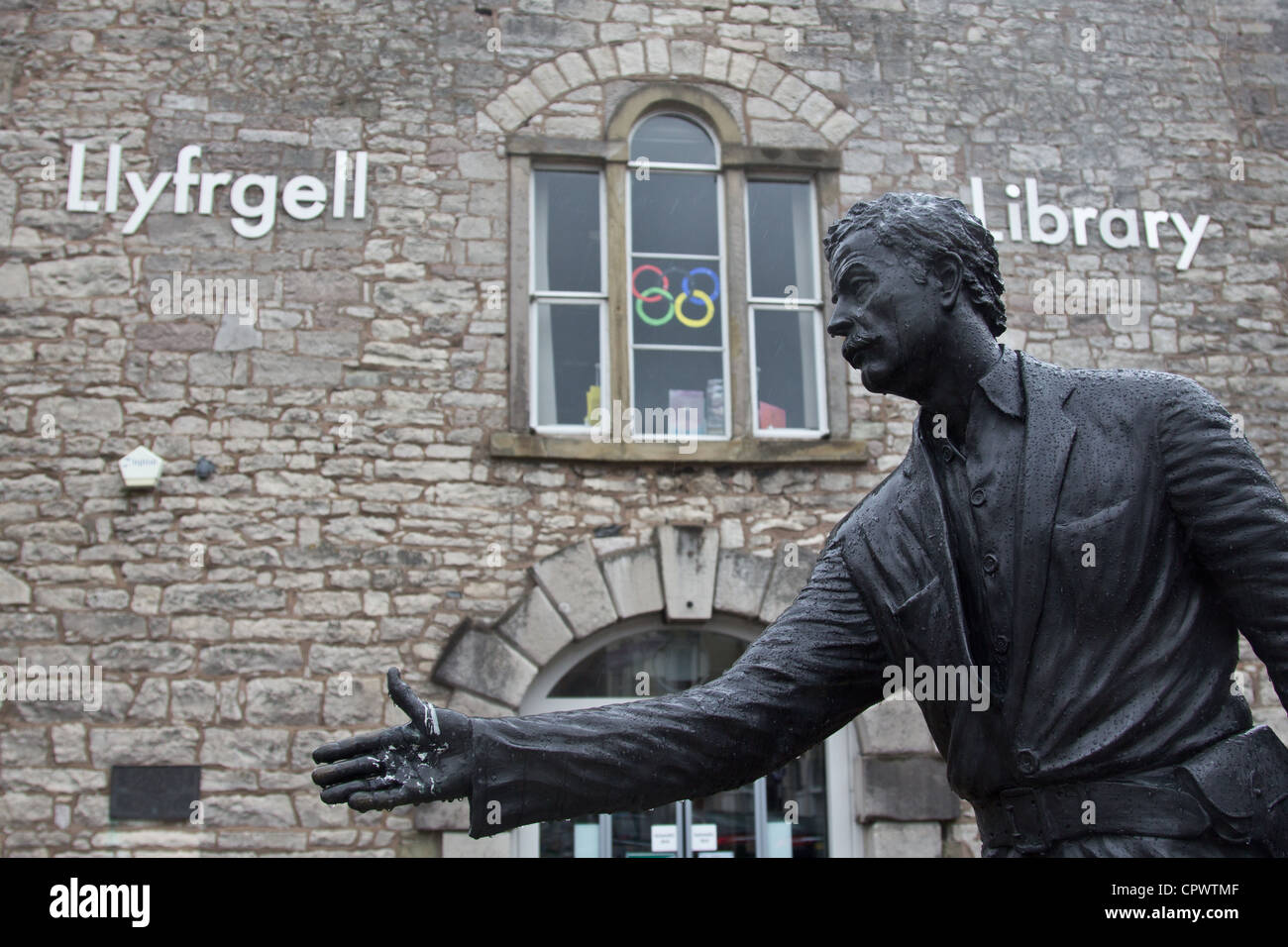 Statue of Henry Morton Stanley in the town of Denbigh, Dinbych, in ...