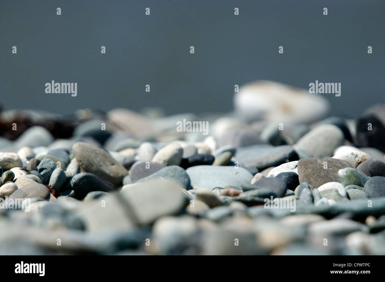 Pebbles on a beach at Cemlyn Bay Anglesey Stock Photo - Alamy