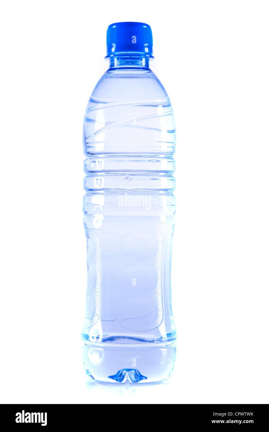 Bottle mineral water droplets Cut Out Stock Images & Pictures - Alamy