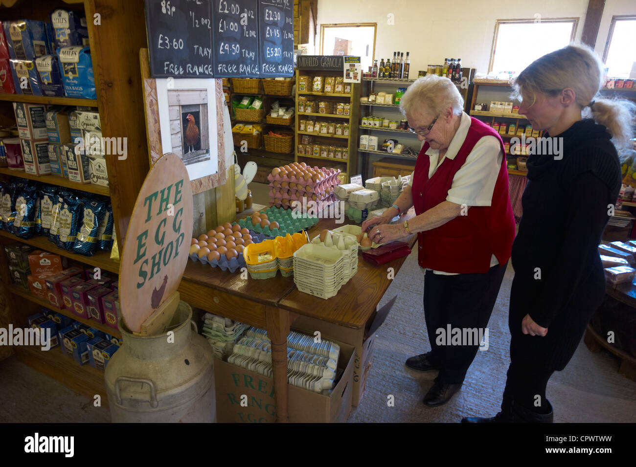 Ullercombe Farm Shop and Cafe Near Bovey Tracey Devon England Stock ...