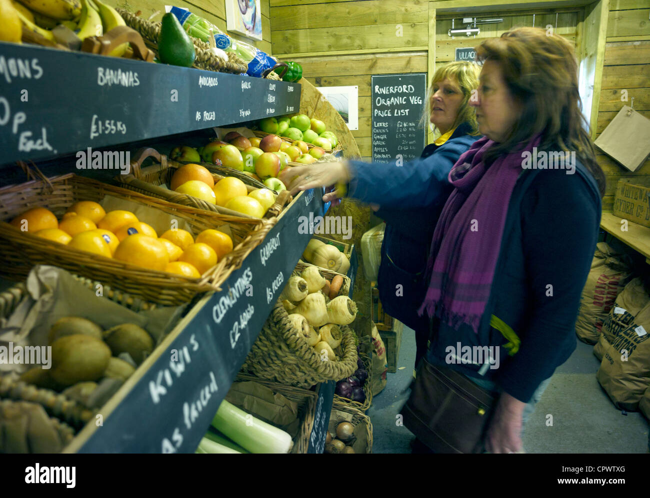 Ullercombe Farm Shop and Cafe Near Bovey Tracey Devon England Stock ...