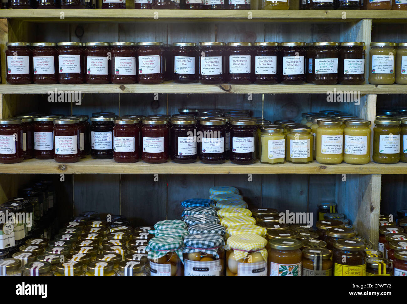 Ullercombe Farm Shop and Cafe Near Bovey Tracey Devon England Stock ...