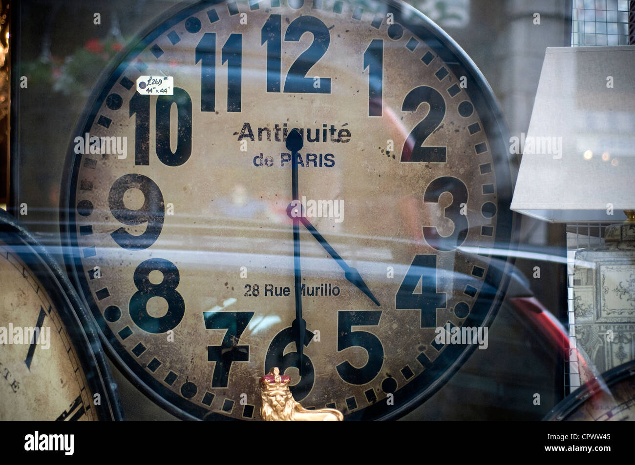 clock,28 rue murillo,age, ancient, antique, arrow, baroque, big, bronze, carved, centenary ...