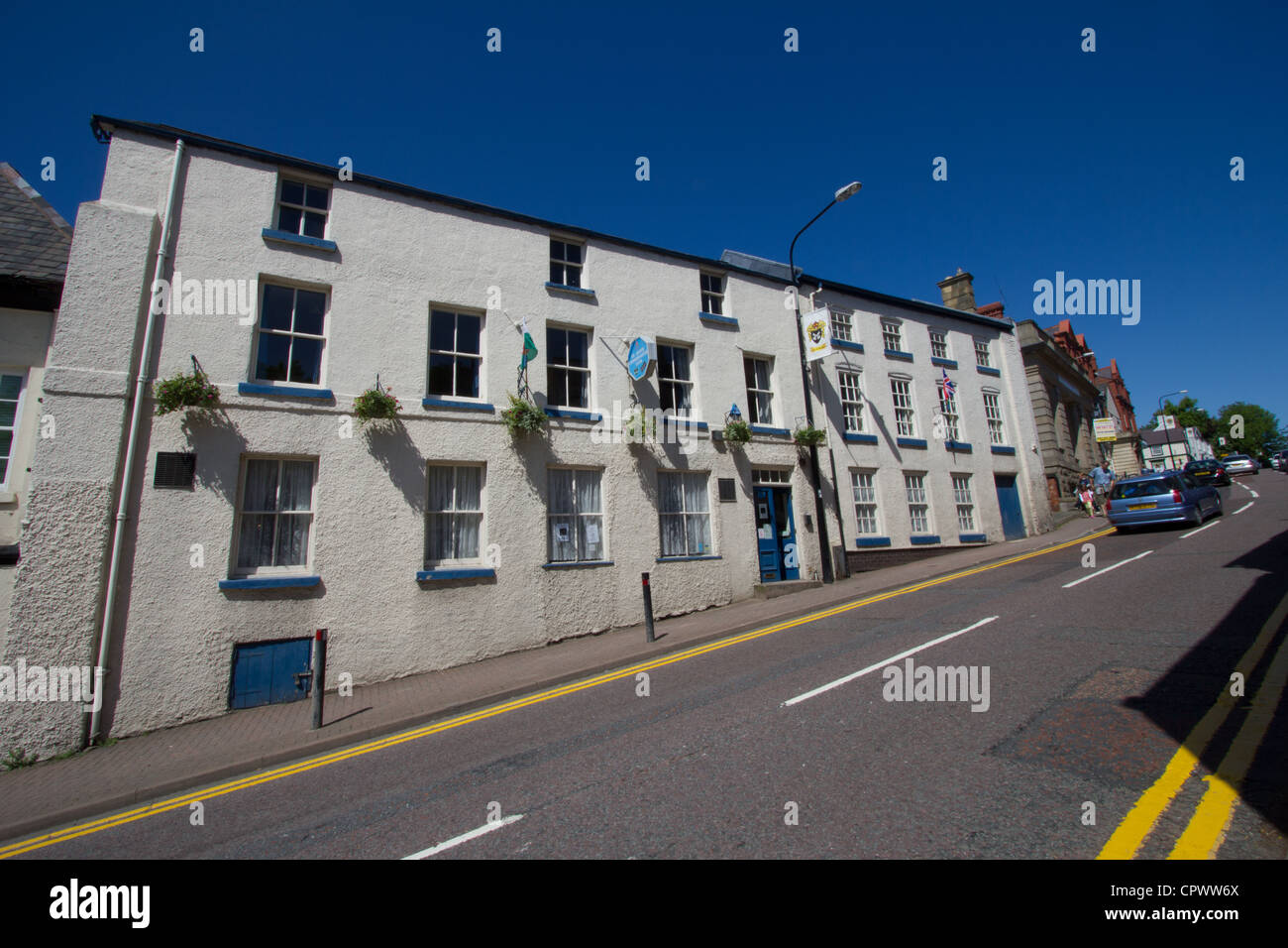 Conservative club at St Asaph city, north Wales Stock Photo - Alamy