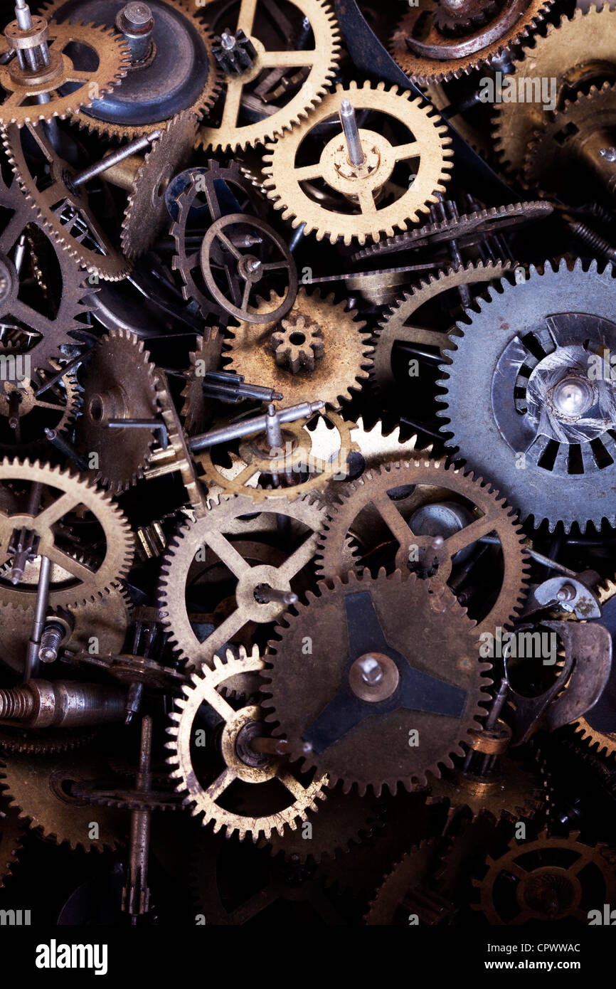 Gears wheel system Stock Photo - Alamy