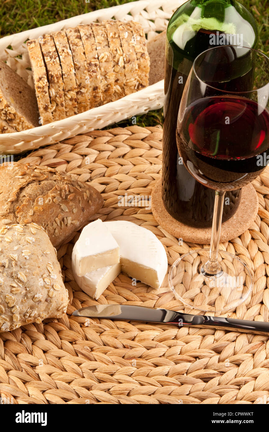 Wine on grass Stock Photo - Alamy