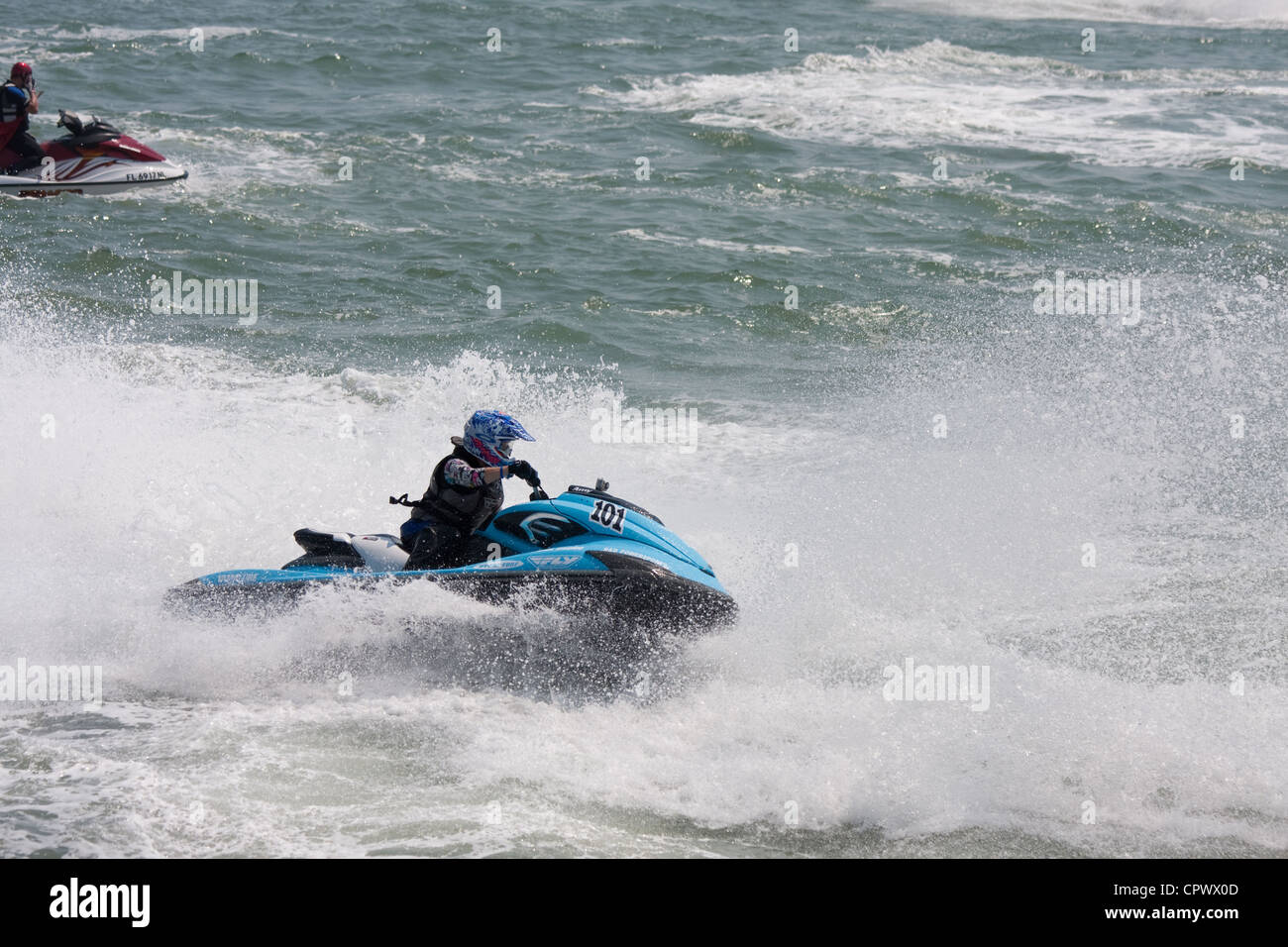 Jet Ski Racing In Myrtle Beach South Carolina Stock Photo - Alamy