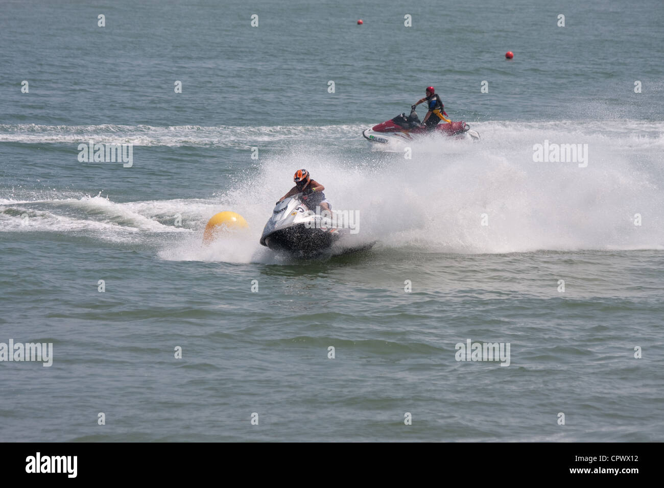 Jet Ski Racing In Myrtle Beach South Carolina Stock Photo - Alamy