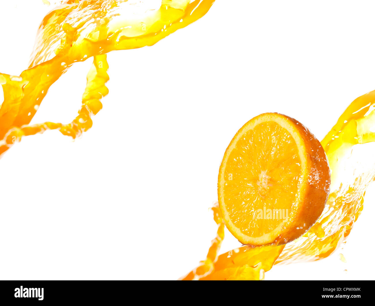 Orange juice splash hi-res stock photography and images - Alamy