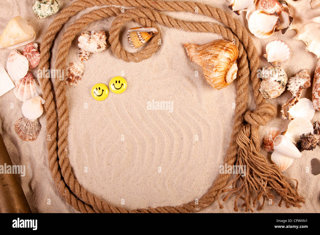 Say hello! Beach and message concept Stock Photo - Alamy