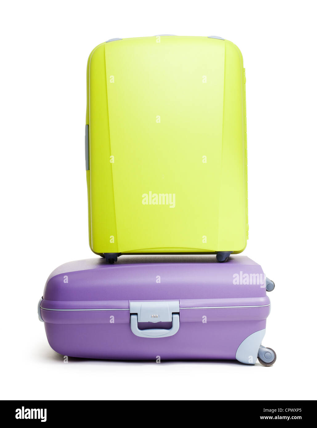 Luggage - two bags on the white background Stock Photo - Alamy
