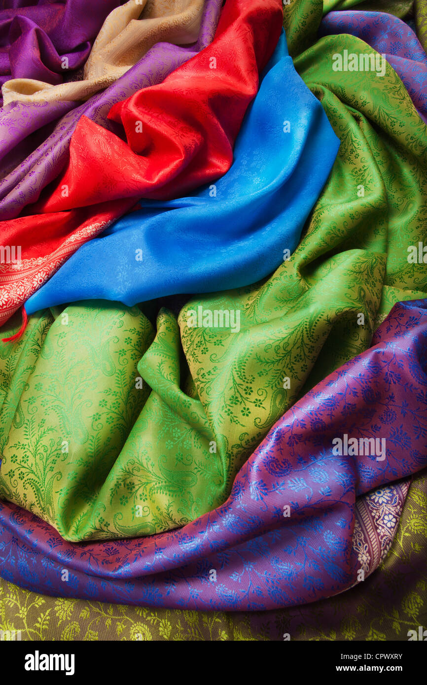Indian fabrics hi-res stock photography and images - Alamy