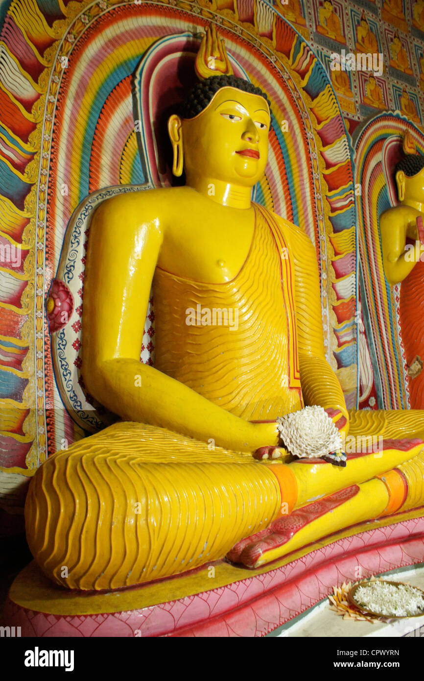 Seated Buddha at Asigiriya Maha Vihara monastery, Kandy, Sri Lanka ...