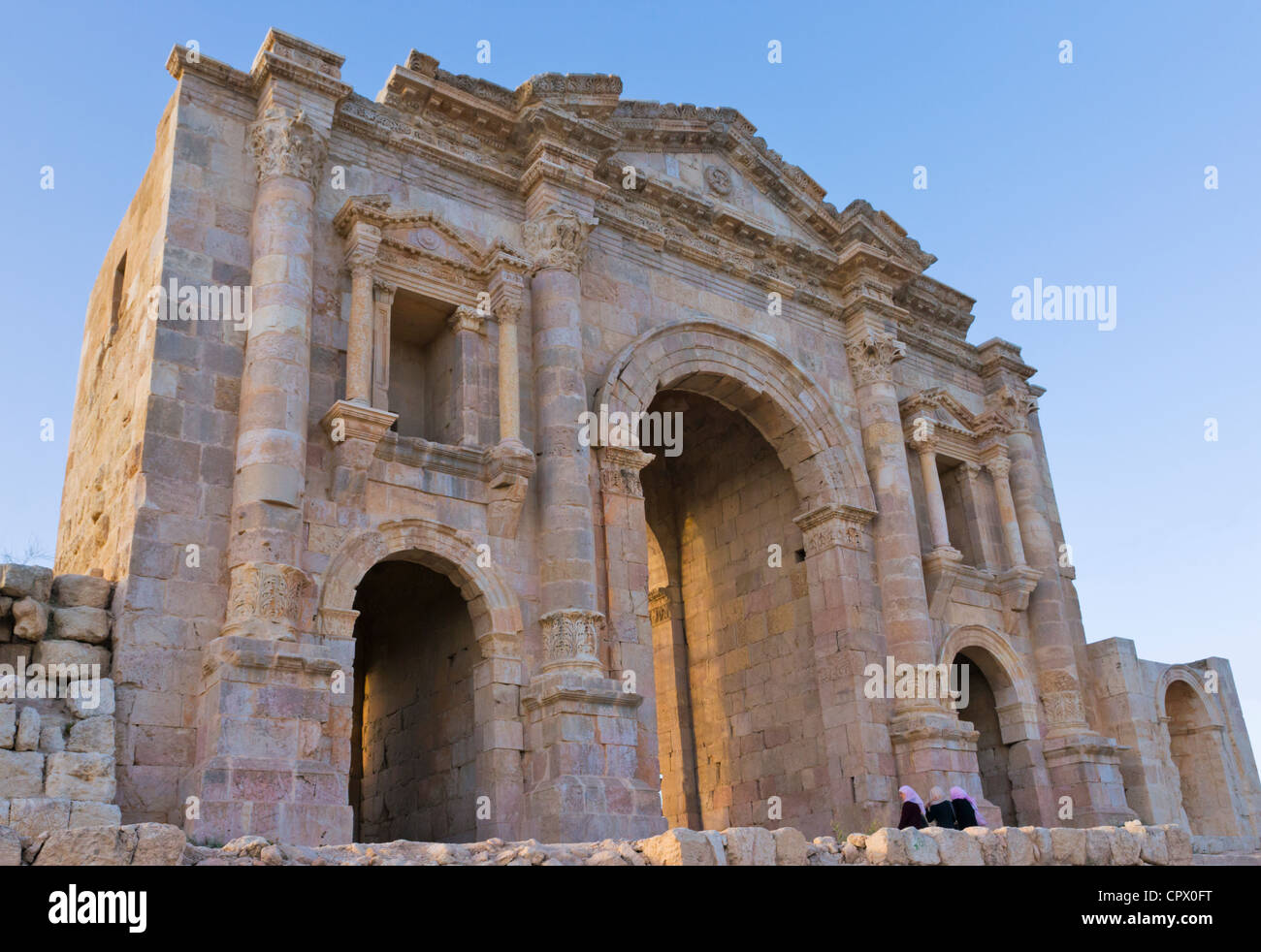 Ancient Jerash Gate, Amman, Jordan Stock Photo - Alamy