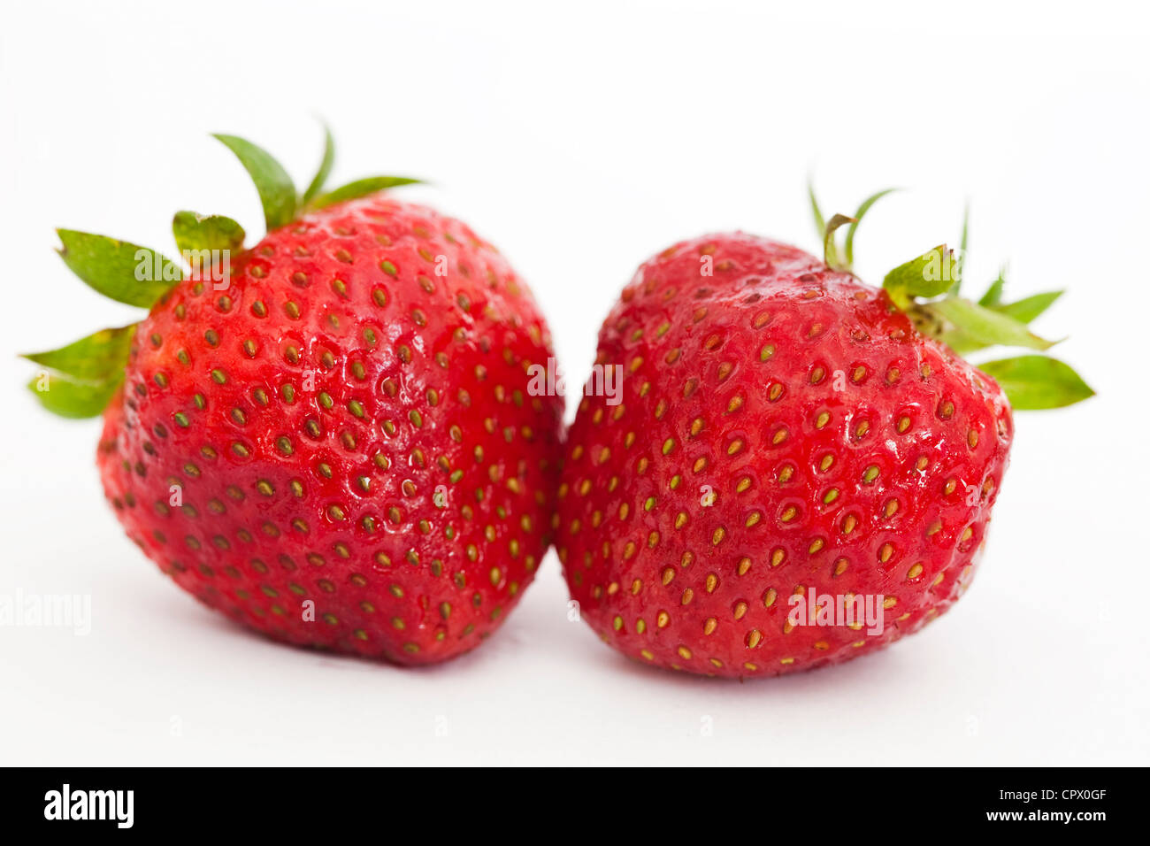 Strawberry on the white background Stock Photo - Alamy