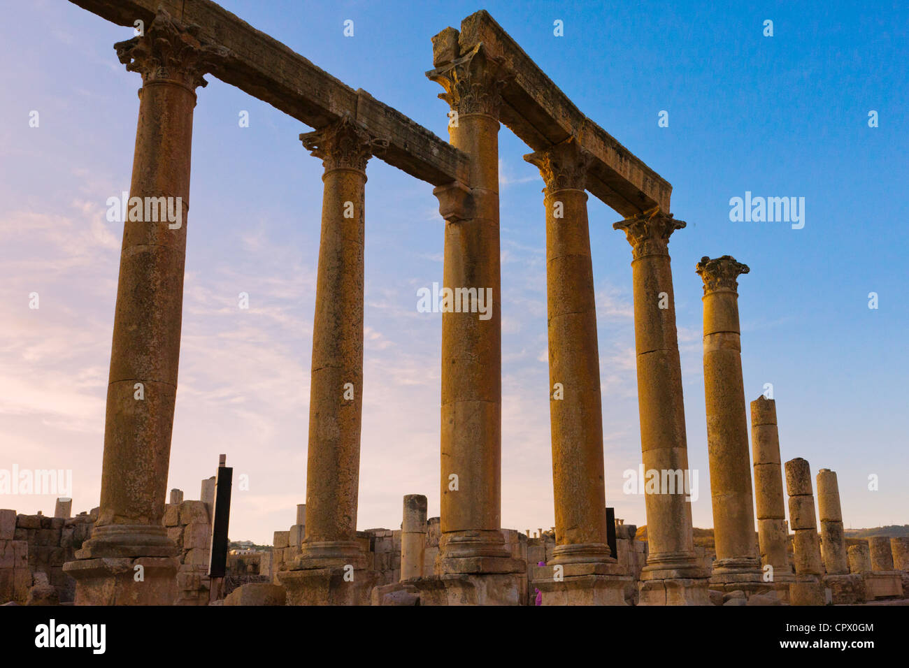 Ancient Jerash ruins, Amman, Jordan Stock Photo - Alamy