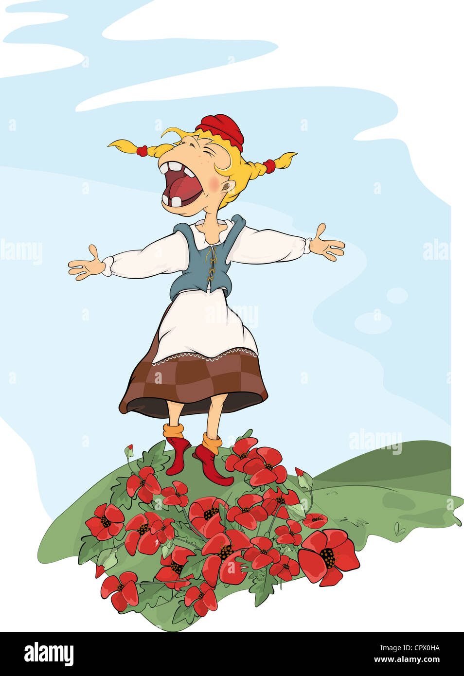 Red riding hood flower hi-res stock photography and images - Alamy