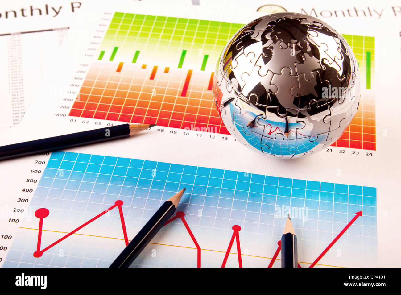 business and world concept Stock Photo - Alamy