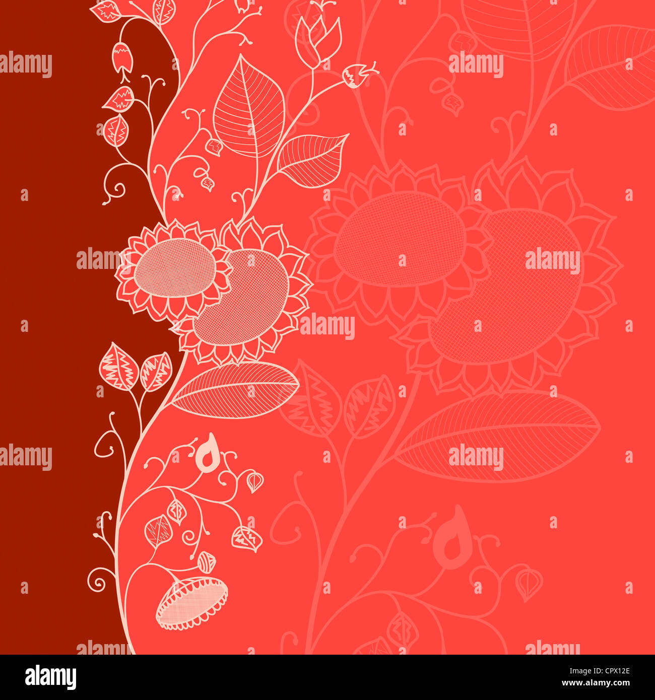 Floral design with space for text Stock Photo - Alamy