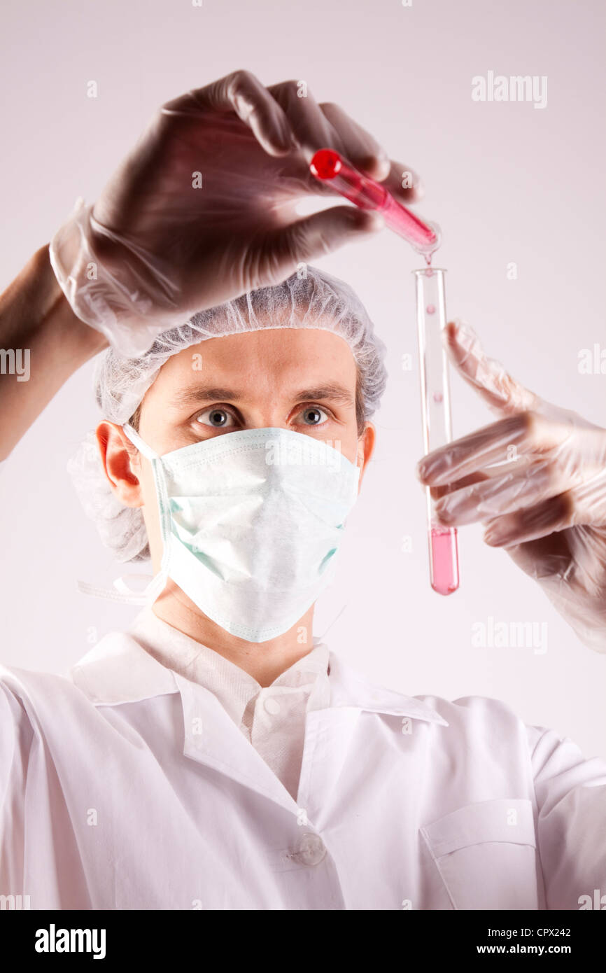 Scientist in laboratory Stock Photo - Alamy