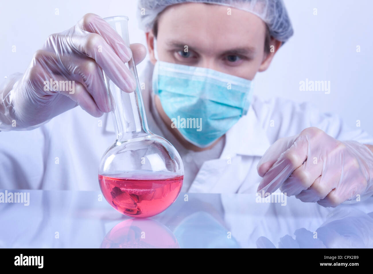 Scientist in laboratory Stock Photo - Alamy