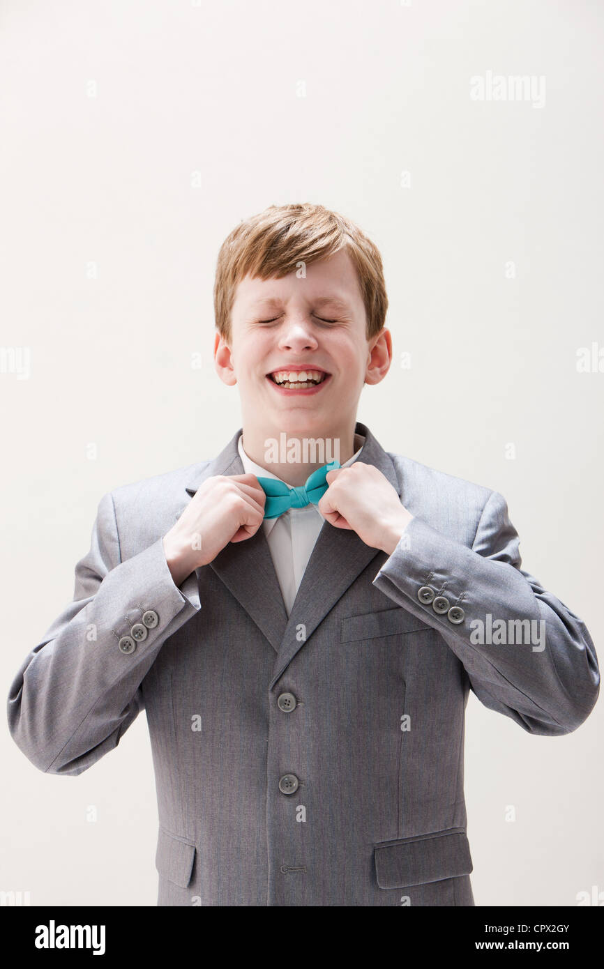 Boy wearing grey suit hi-res stock photography and images - Alamy