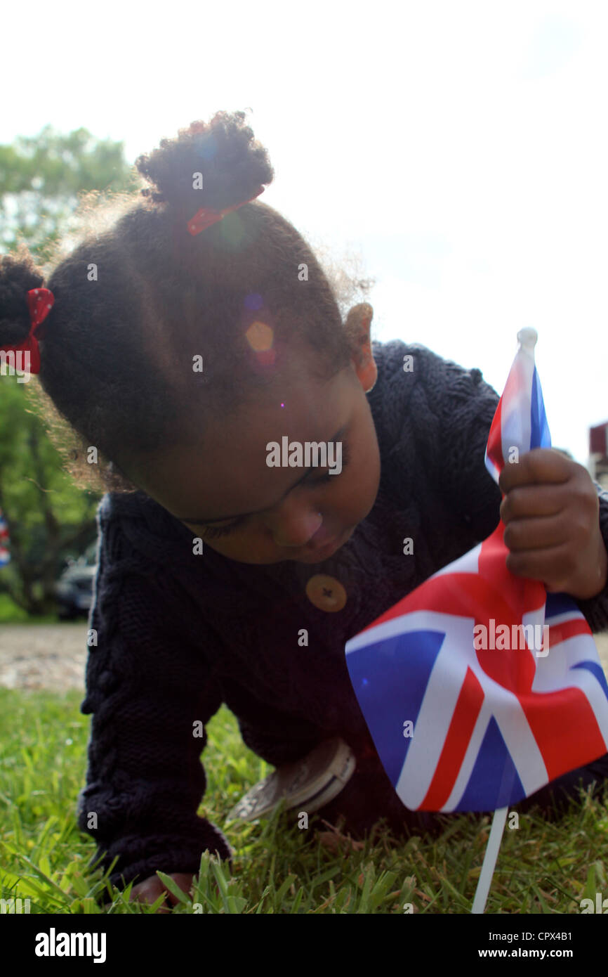 Black girl union jack hi-res stock photography and images - Alamy