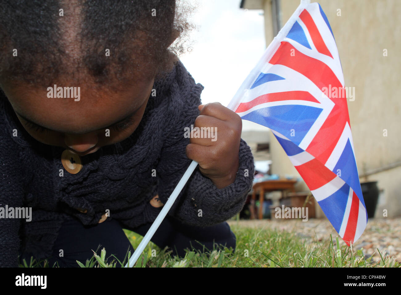 Black girl union jack hi-res stock photography and images - Alamy