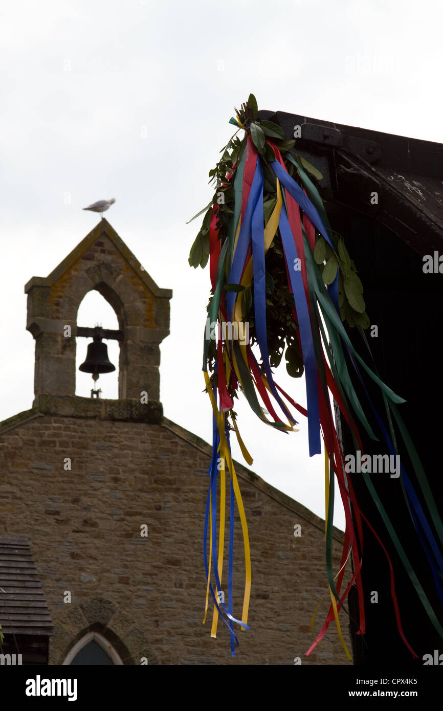 May Day decorations for Hastings Jack in the Green Stock Photo - Alamy