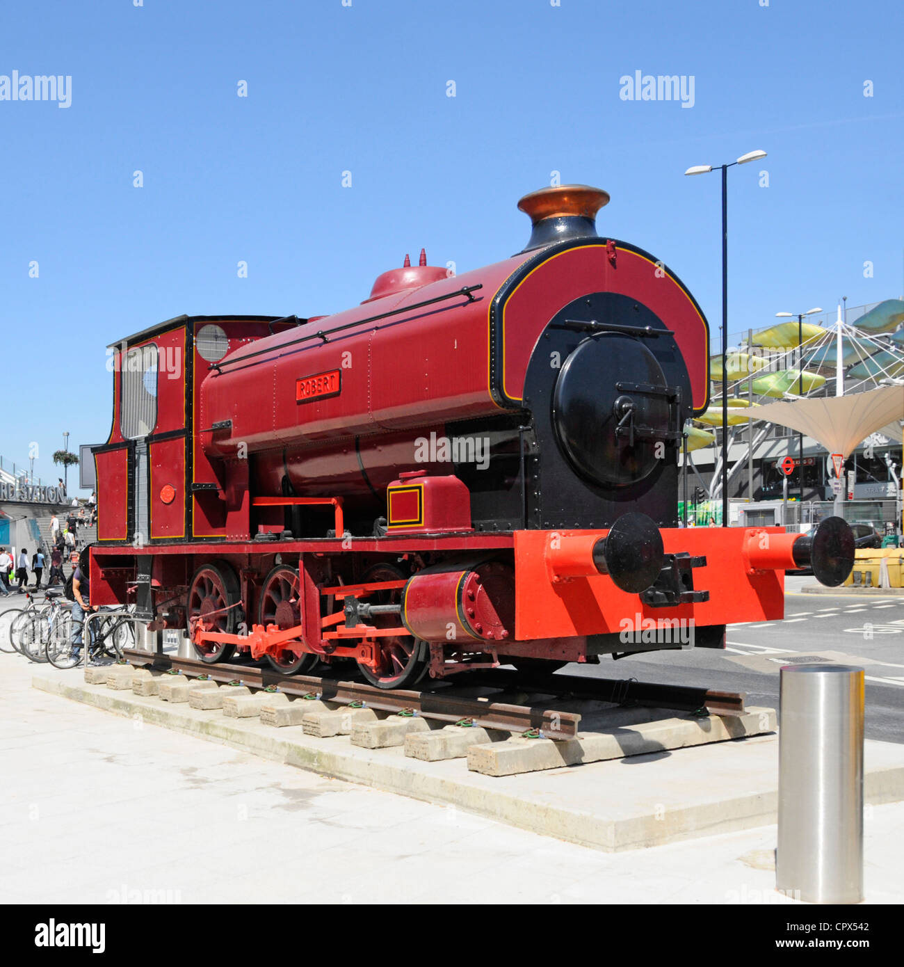Robert steam shunter engine relocated at refurbished Stratford Statford ...