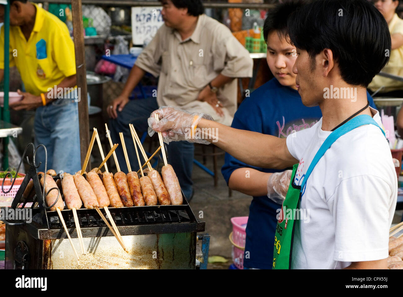 One of the many food stalls that can be found outside of the ...