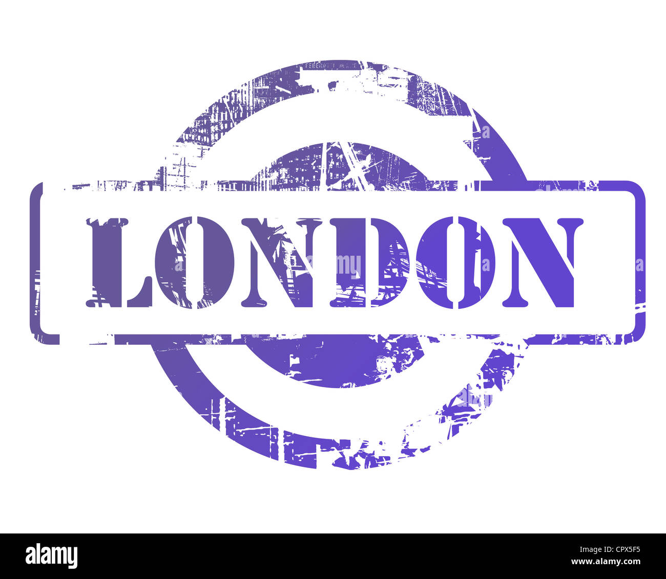 London stamp with copy space isolated on white background Stock Photo ...