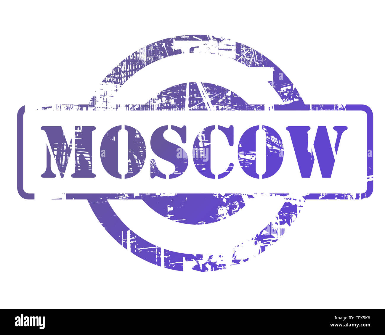 Moscow stamp with copy space isolated on white background Stock Photo ...