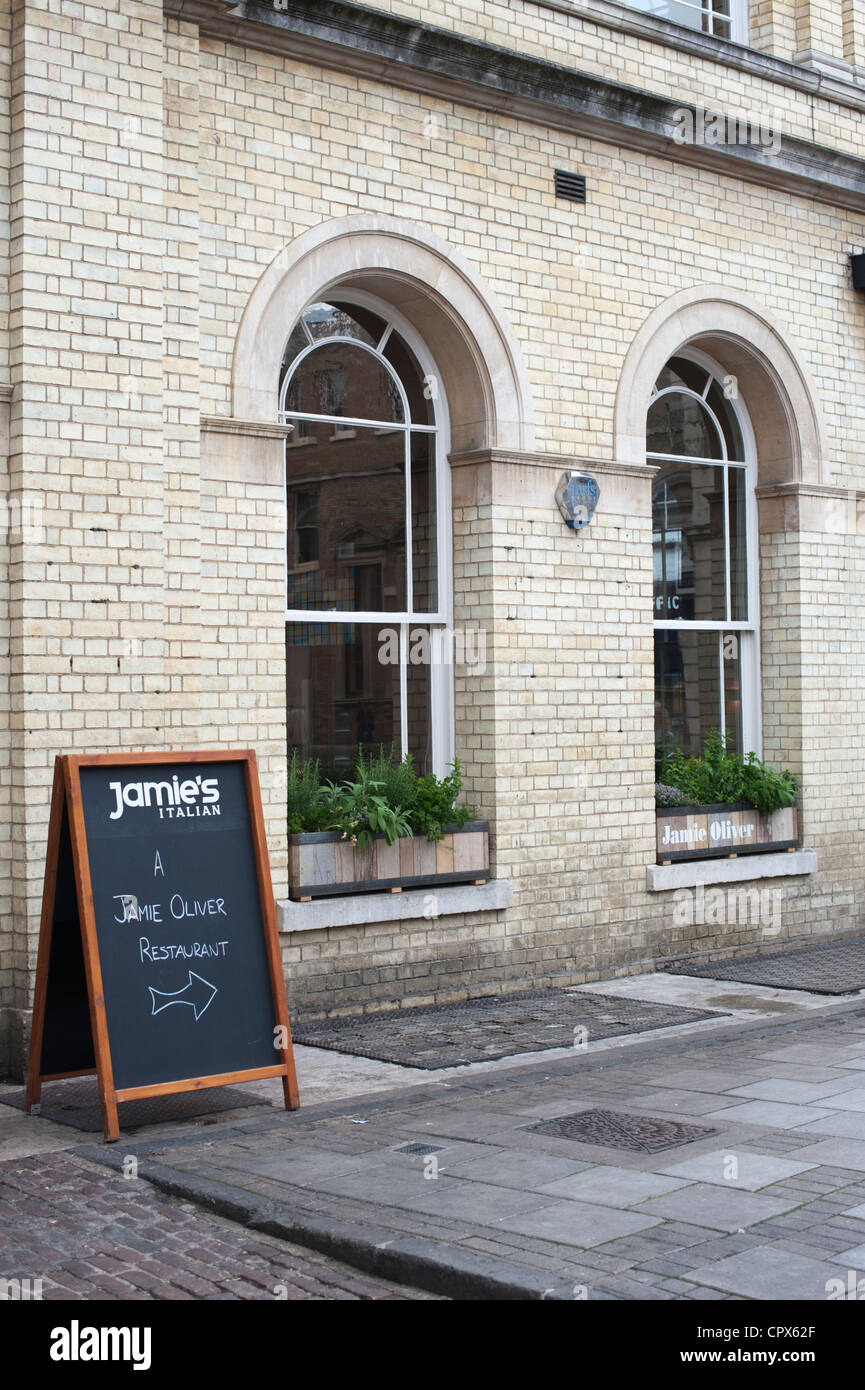 Jamie Oliver restaurant Cambridge UK Stock Photo - Alamy