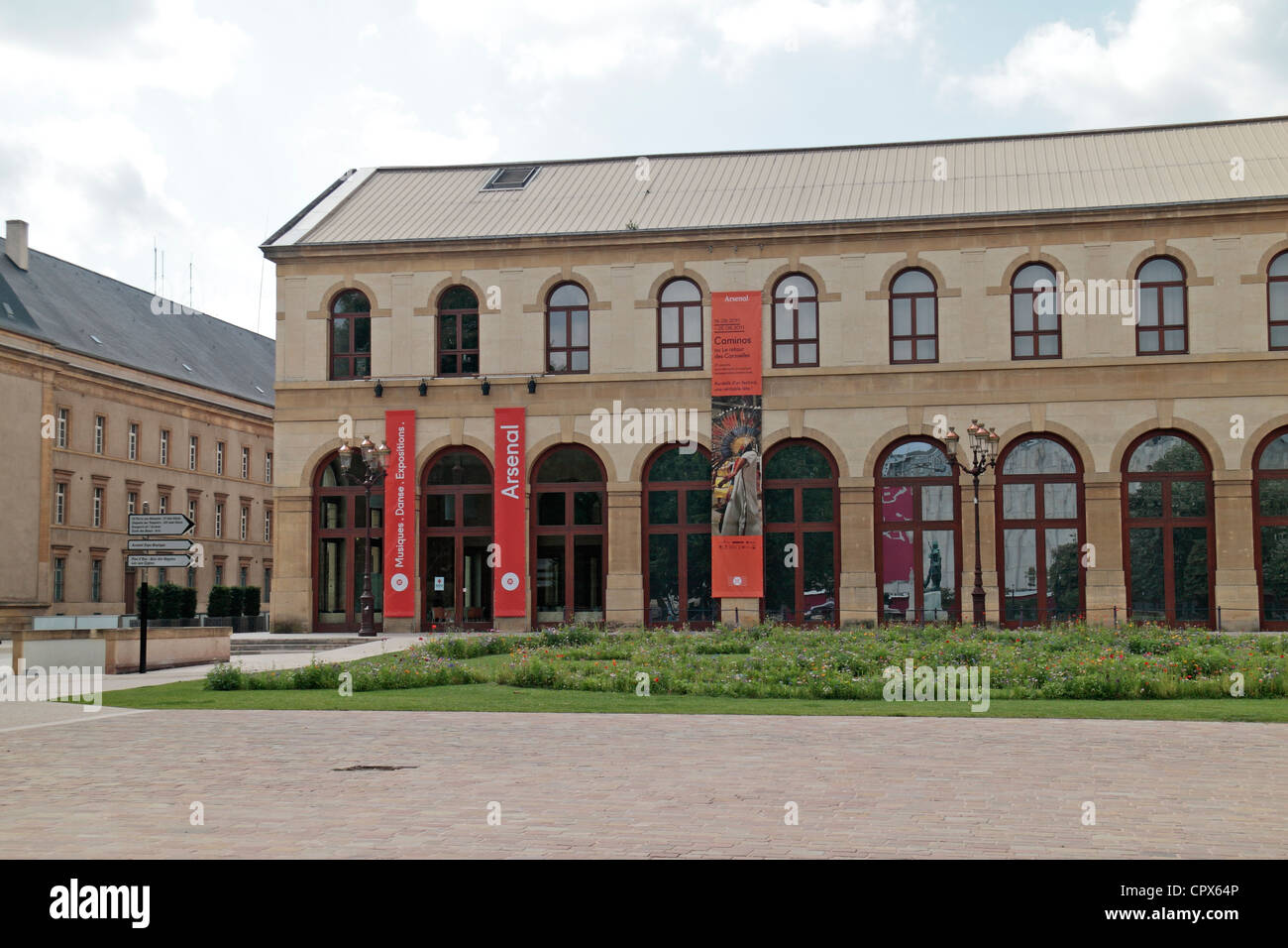 The Arsenal Concert Hall in Metz, Moselle, Lorraine, France Stock Photo ...