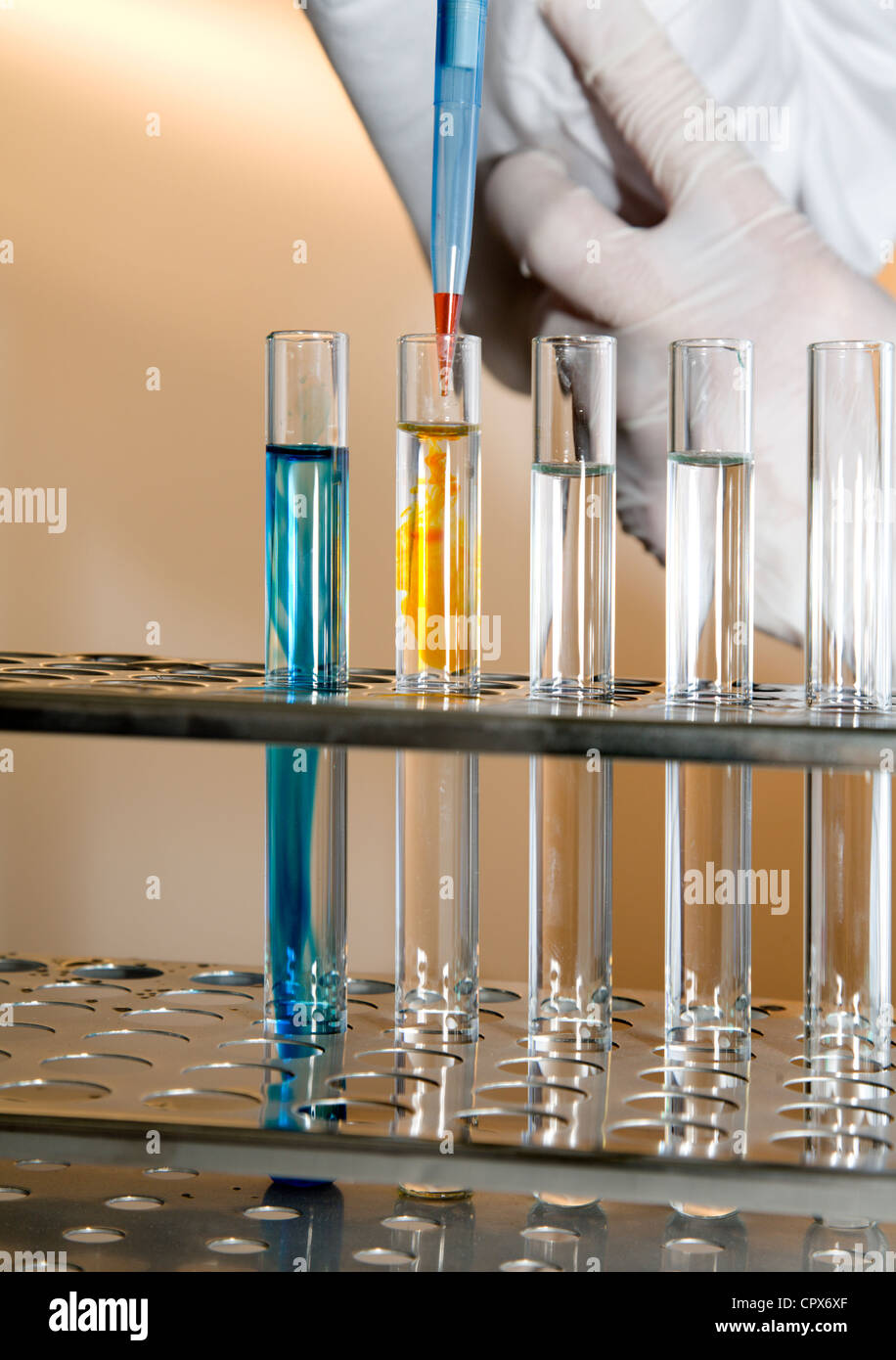 hands at work in laboratory Stock Photo - Alamy