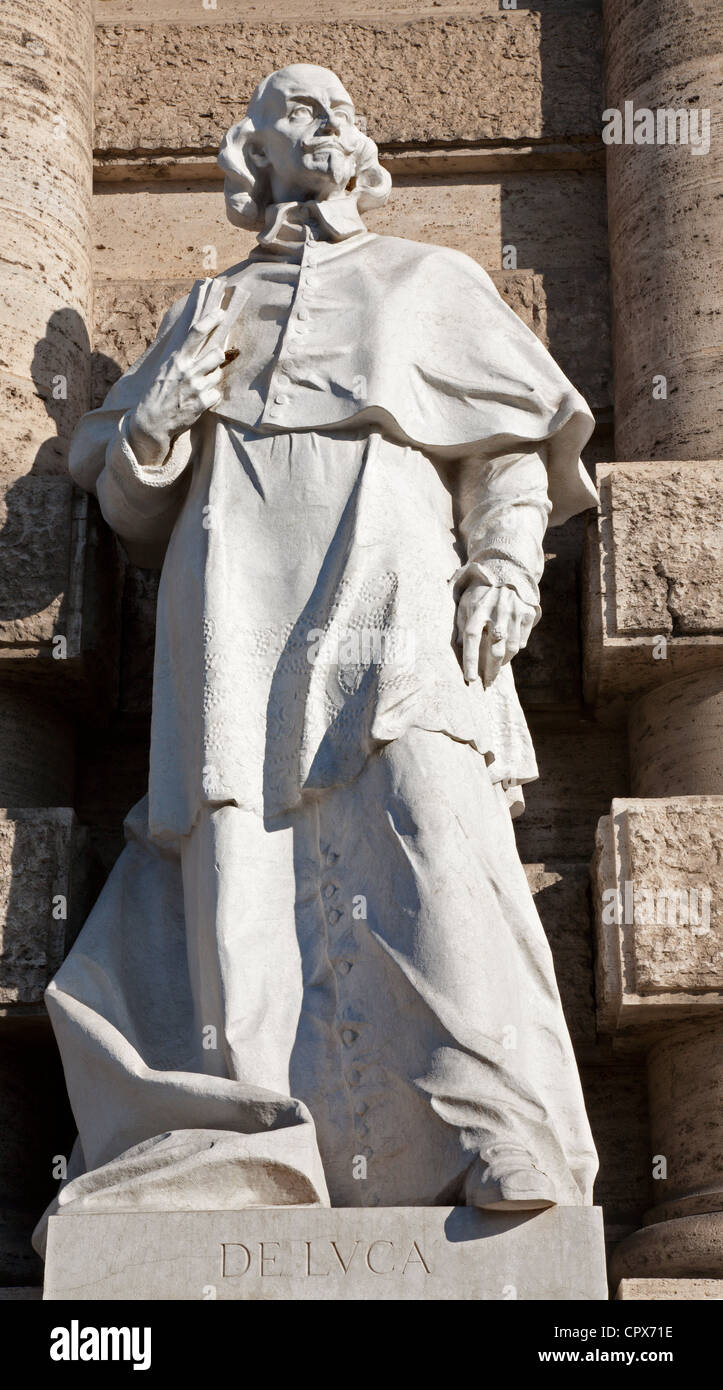 De Luca statue from Rome - facade of Palazzo di Giustizia - Justice ...