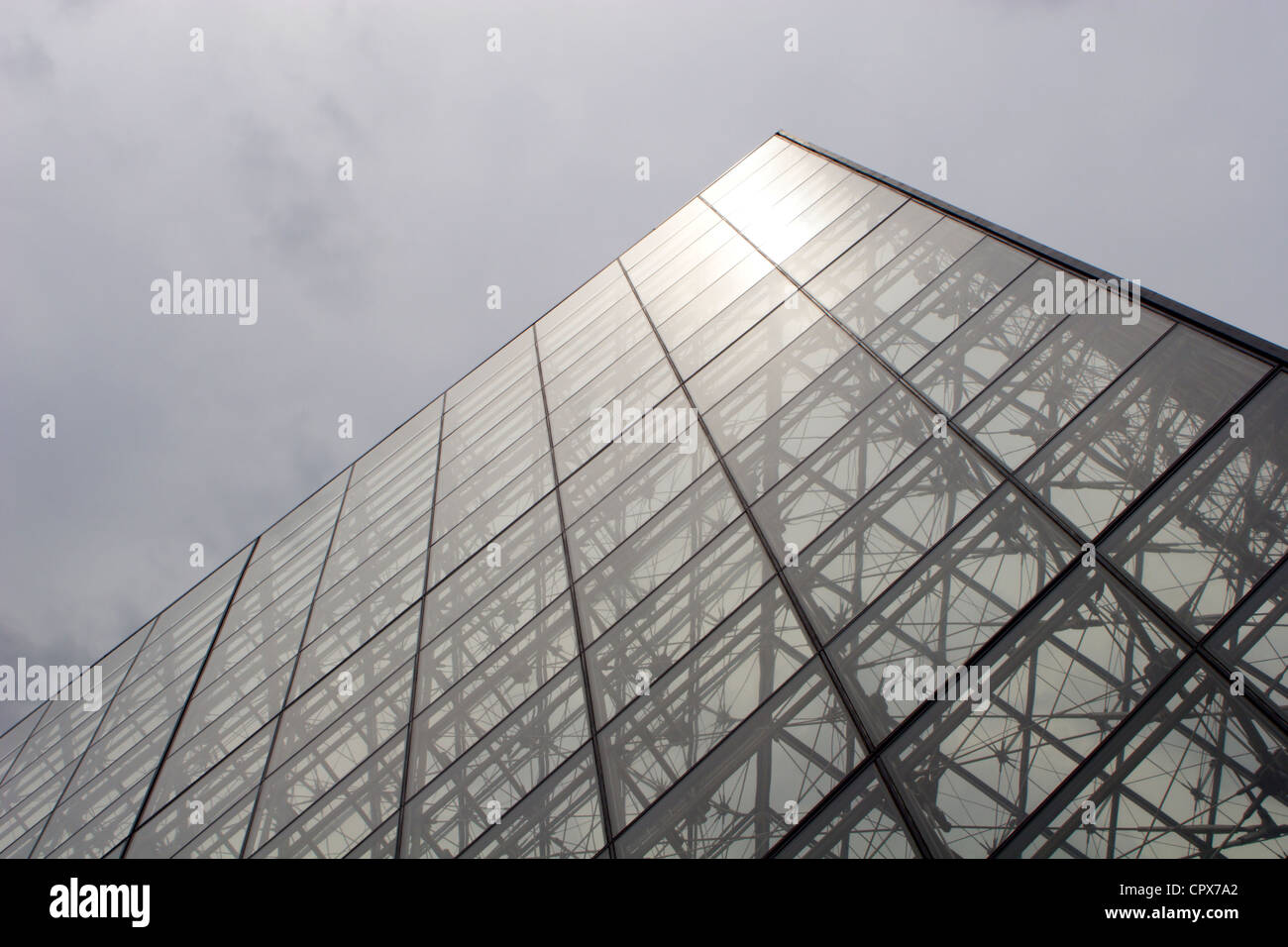 Louvre - glass pyramid Stock Photo - Alamy