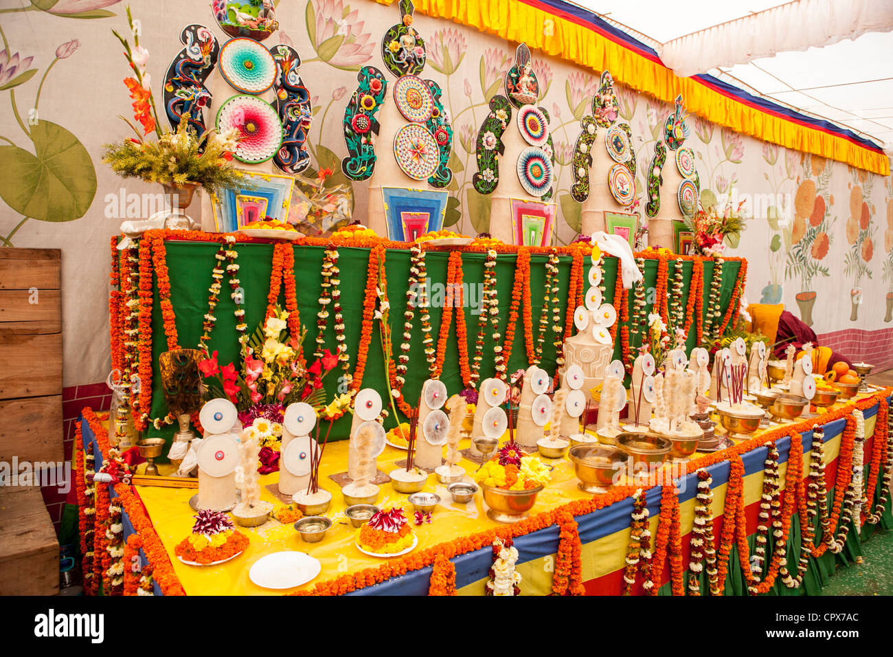 Torma are made flour and butter for Tibetan Buddhism. Mahabodhi Temple ...