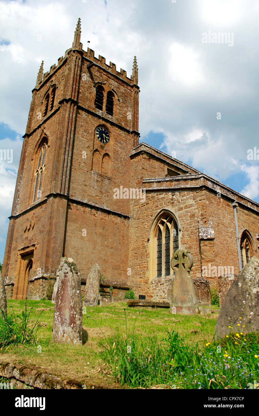 The All Saints church, Wroxton Stock Photo - Alamy