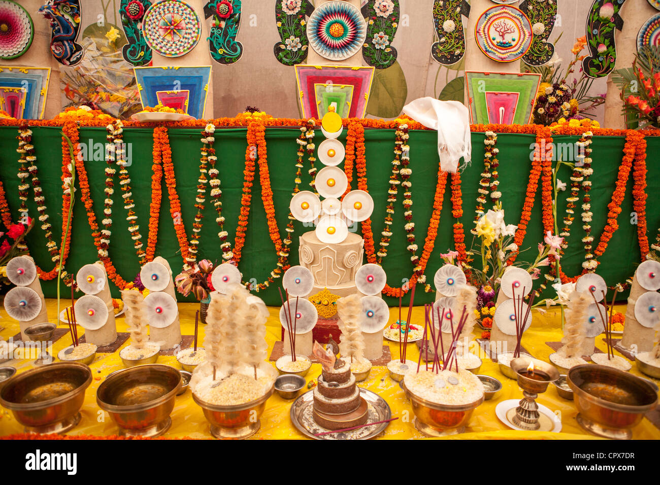 Torma are made flour and butter for Tibetan Buddhism. Mahabodhi Temple ...