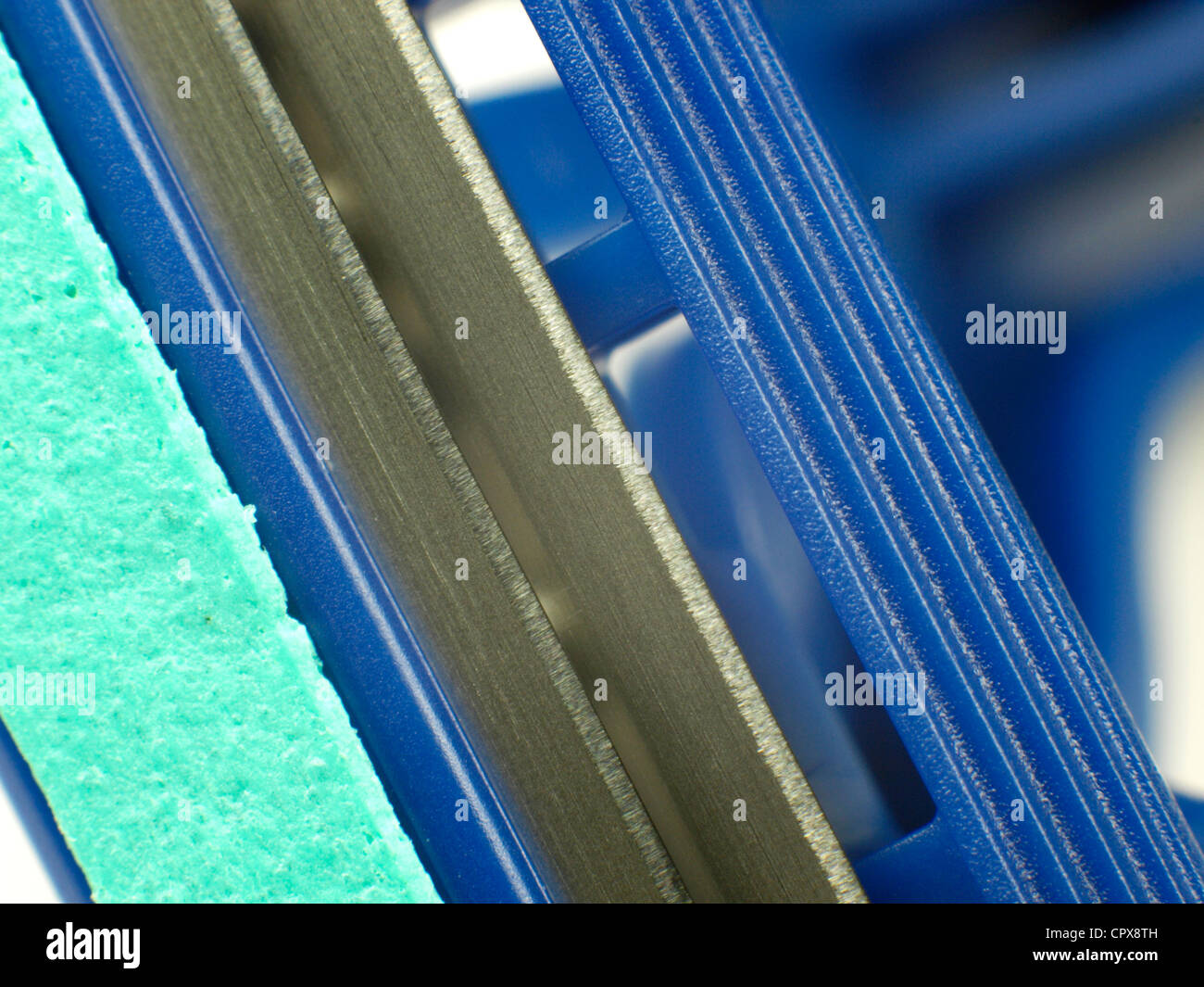 Extreme close up of a razor Stock Photo - Alamy