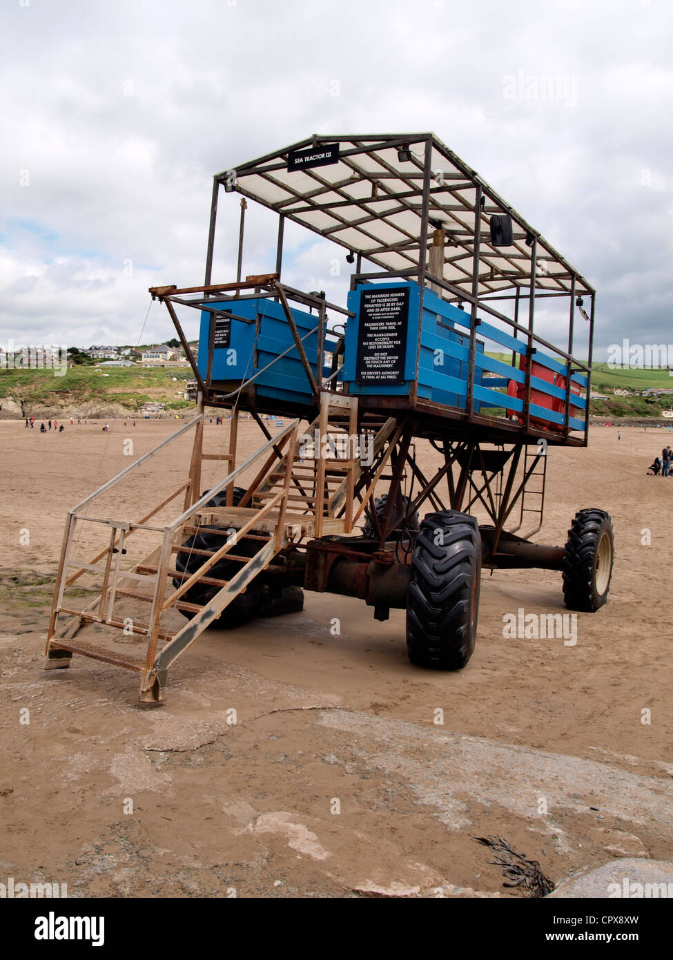Sea Tractor, Burgh Island, Devon, UK Stock Photo - Alamy