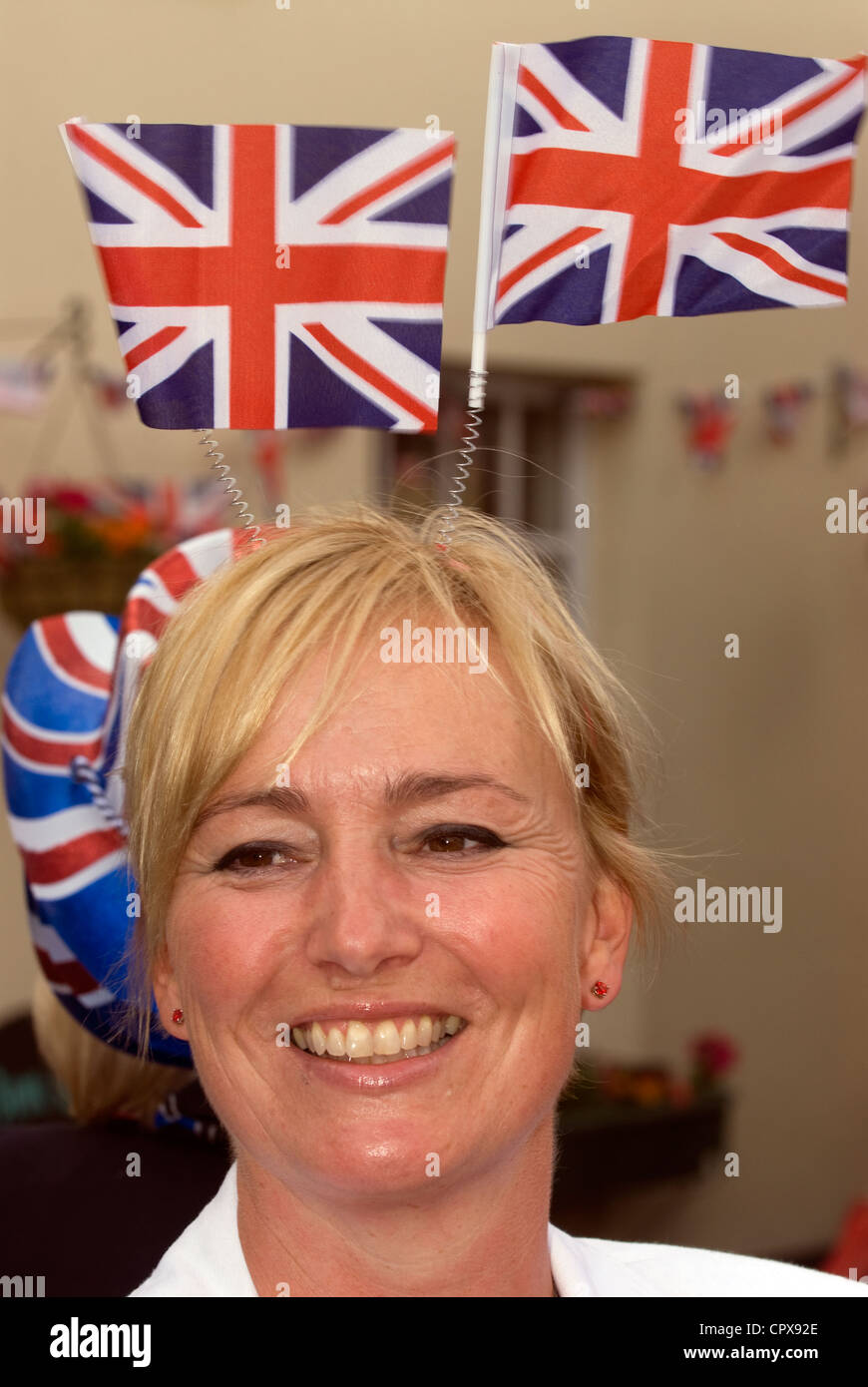 Woman Wearing Union Jack High Resolution Stock Photography and Images ...