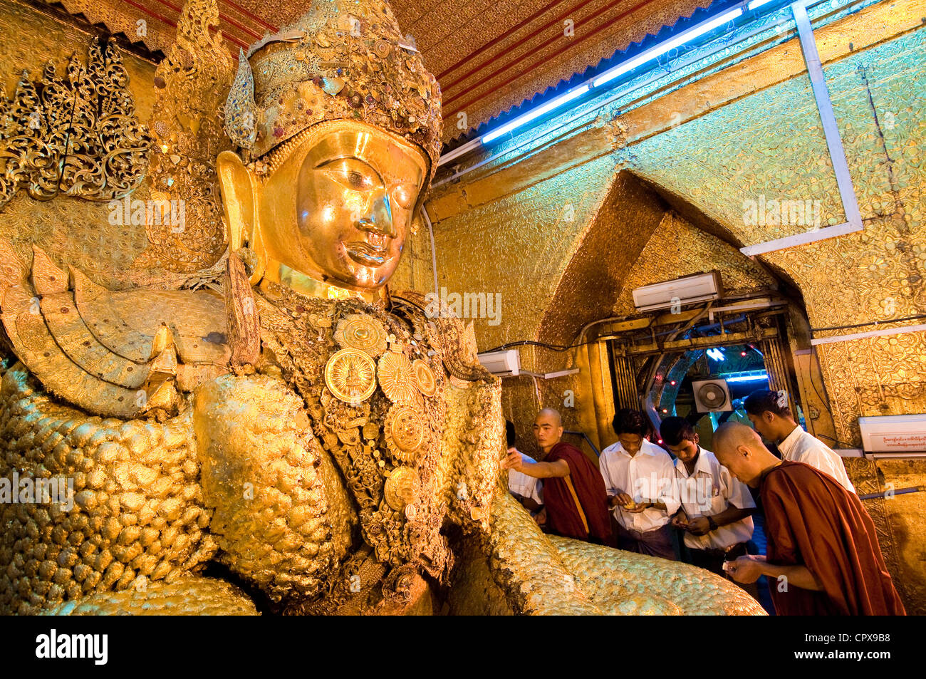 Myanmar Burma Mandalay Division Mandalay temple of Maha Muni this ...