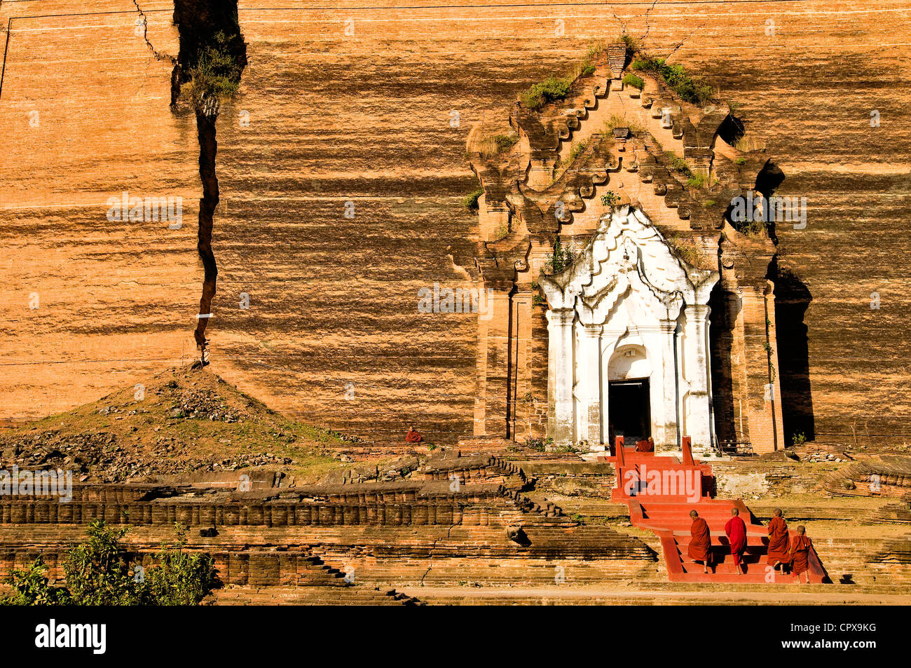 Myanmar Burma Sagaing Division Mingun Mingun Pagoda its construction ...